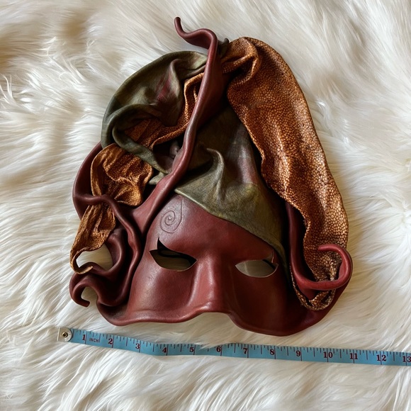 Joma | Other | Rare Vintage Leather Face Mask Wall Decor Handmade ...